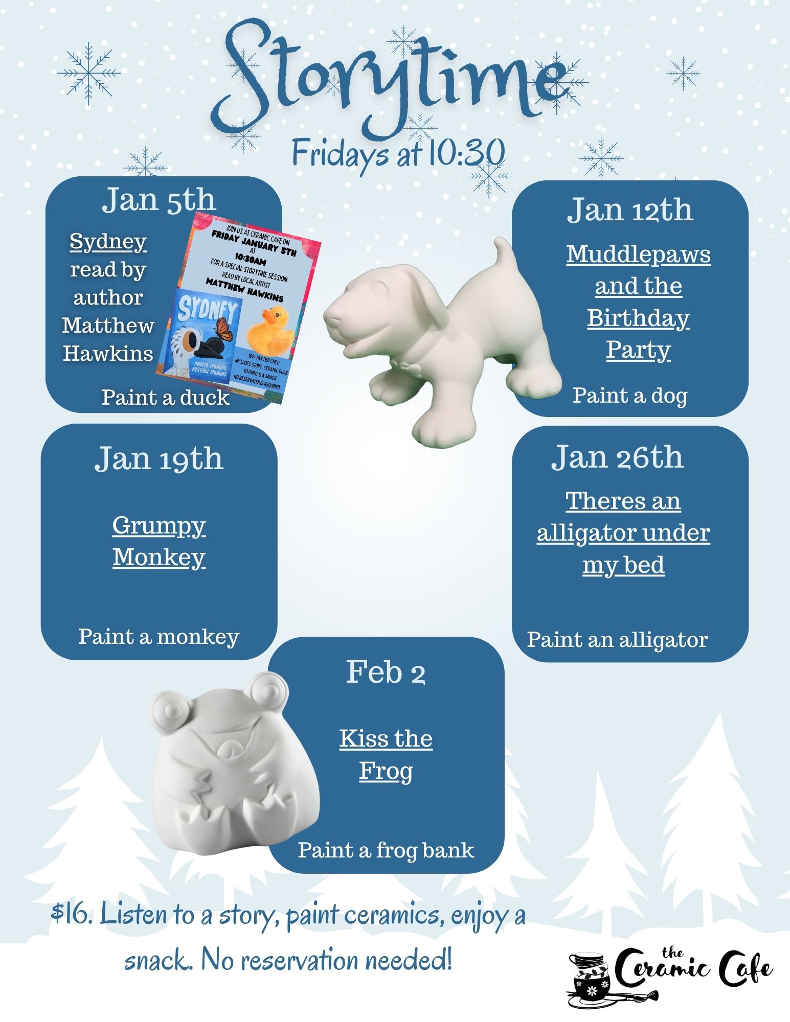 Story Time & Toddler Time | Ceramic Cafe Kansas City